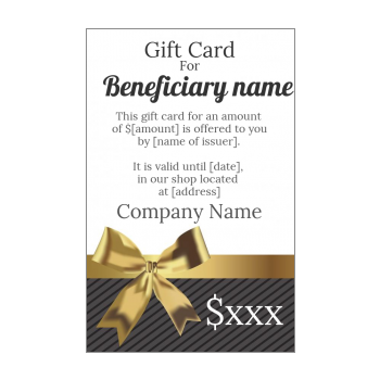 Gift card free template - printable card - Greetings-Discount