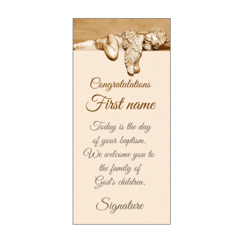 Baptism congratulation card free template on Greetings-Discount