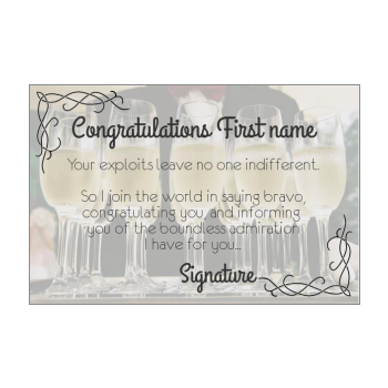 Printable Congratulations Card - free template - Greetings-Discount