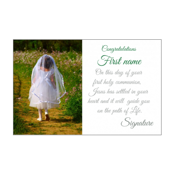 First Holy Communion congratulation card free templates on Greetings ...