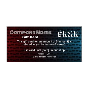 Gift card free template - printable card - Greetings-Discount