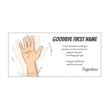Farewell / Goodbye free printable card on Greetings-Discount