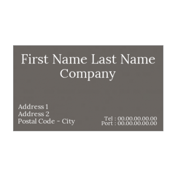 Business Card Grey free template (card 3679)
