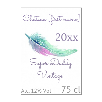 Best Dad bottle label free template