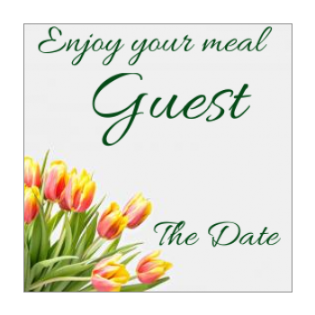 Table Place Card free template - printable